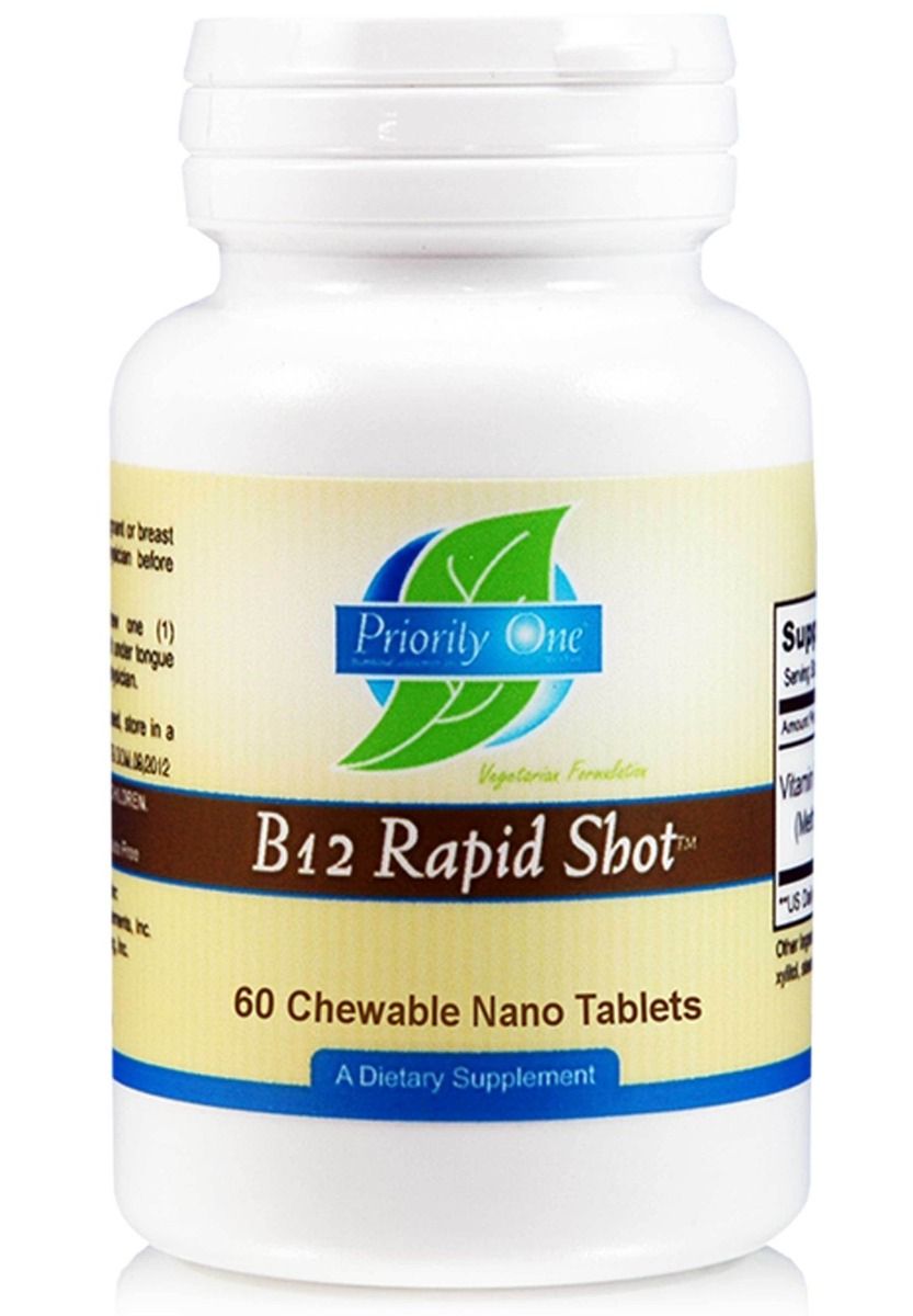 B-12 Rapid Shots 60 Chewable Tablets – TheNatural