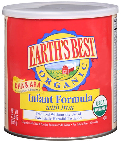 Earth's Best, Organic Infant Formula with DHA & ARA 23.2 oz Powder -The ...