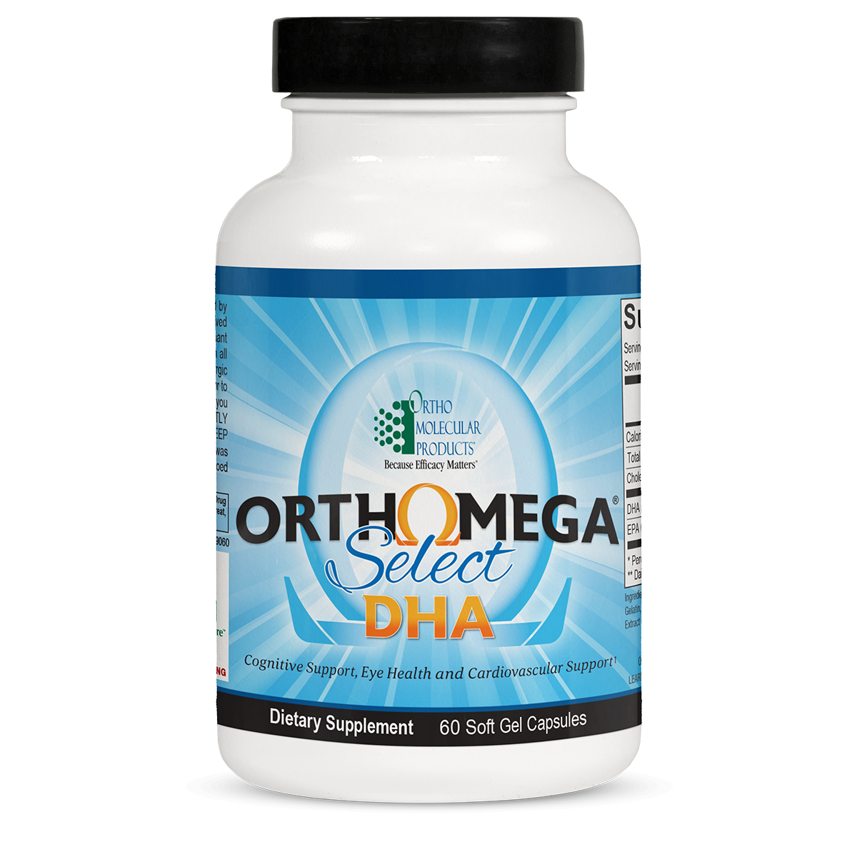 Ortho Molecular, Orthomega Select DHA 60 Softgels - The Natural ...