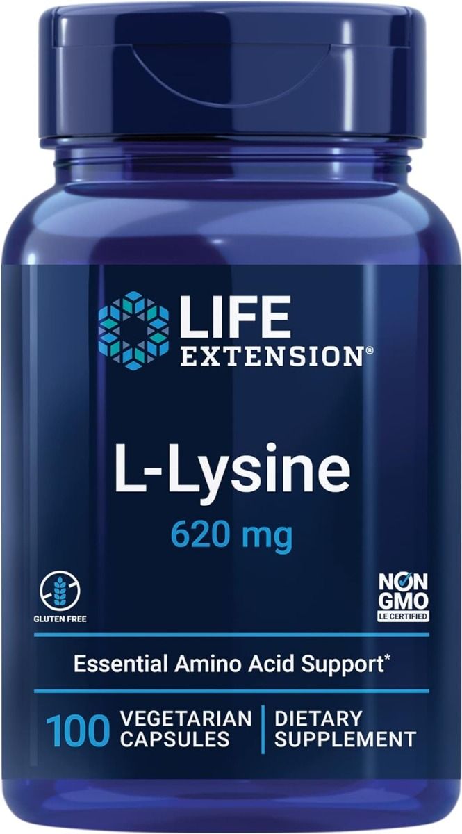 L-Lysine 620 MG 100 Veggie Caps – TheNatural