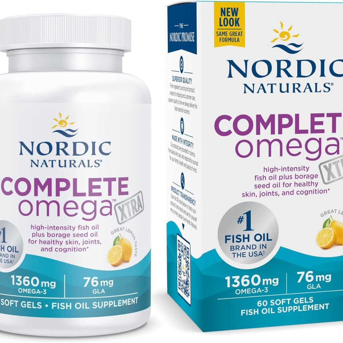 Complete Omega Xtra 60 Softgels Lemon – TheNatural