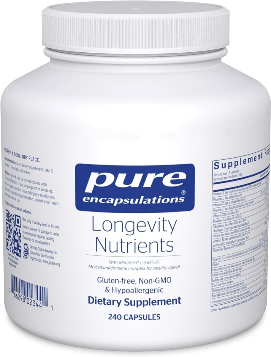 Longevity Nutrients 240 Capsules – TheNatural