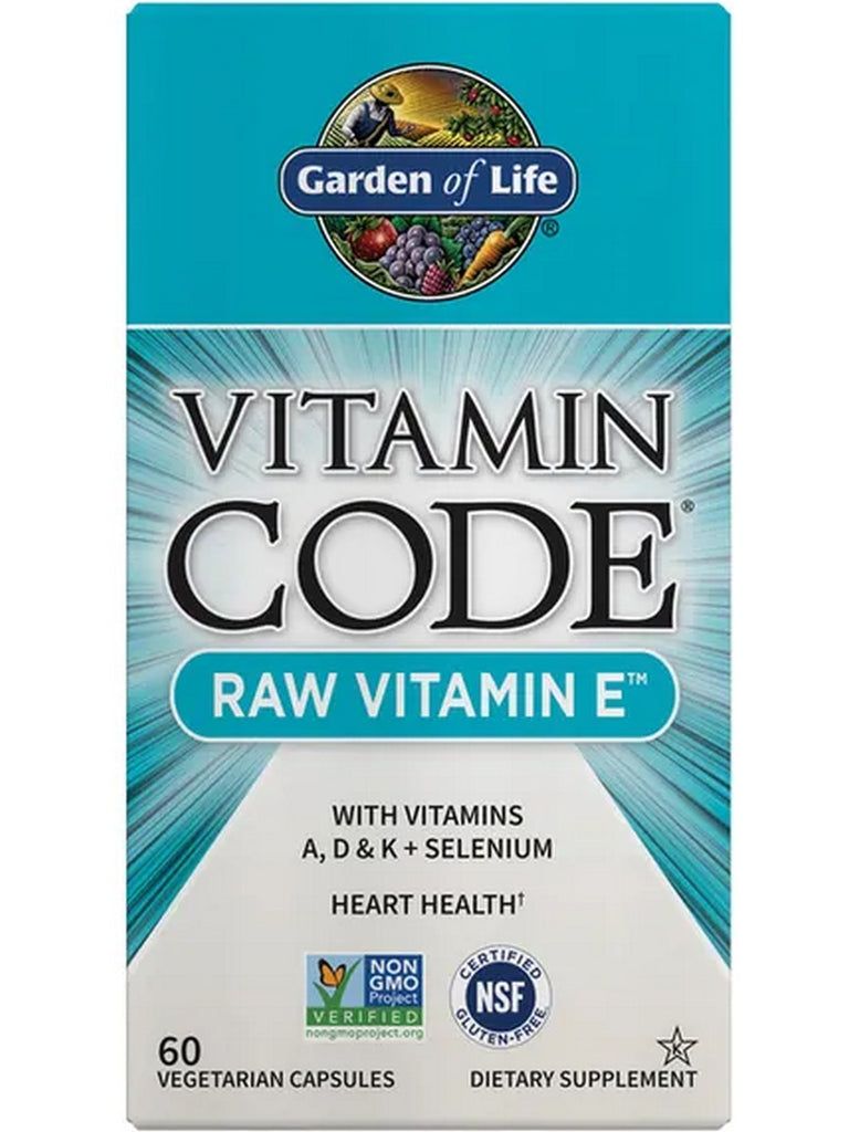 Vitamin Code RAW Vitamin E 60 Vegan Capsules – TheNatural