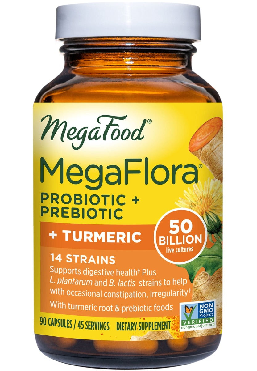 Megafood, MegaFlora for Over 50 50 Billion 90 Capsules -The Natural ...