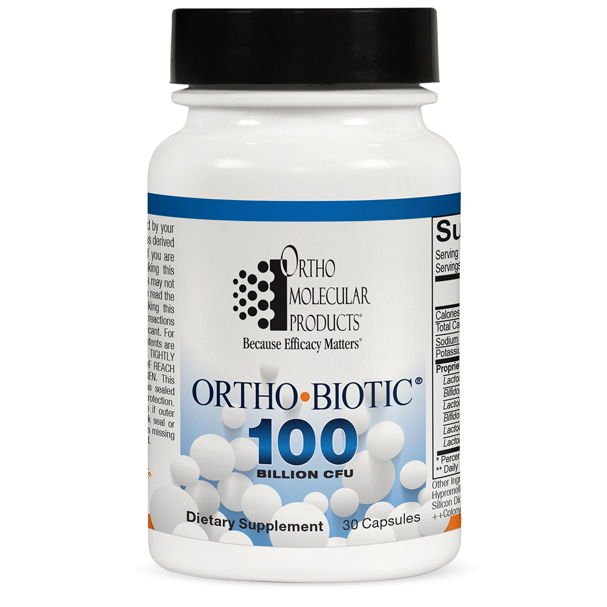 Ortho Molecular, Ortho Biotic 100 30 Capsules -The Natural – TheNatural